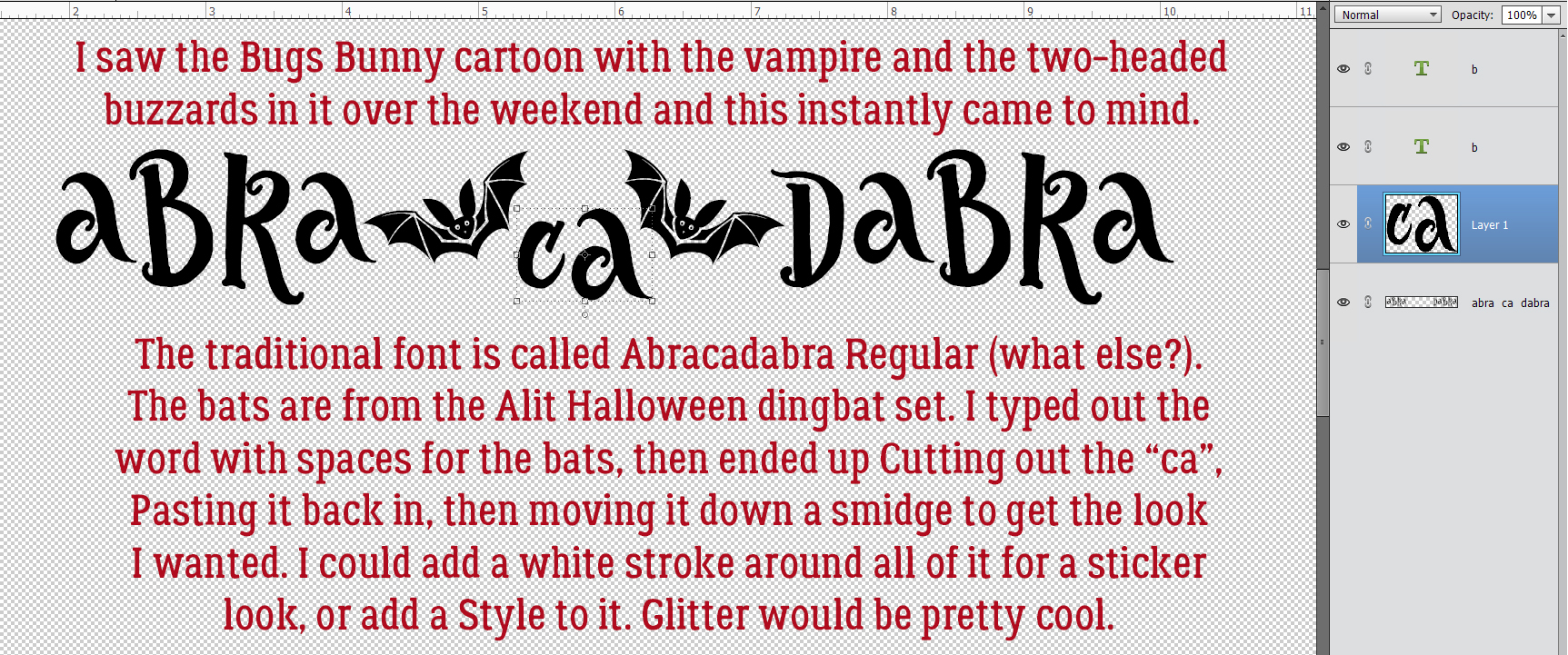 Tutorial Tuesday (Dingbats)